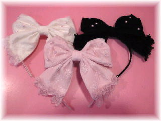 Lacy Bright Head Bow | Lo研社